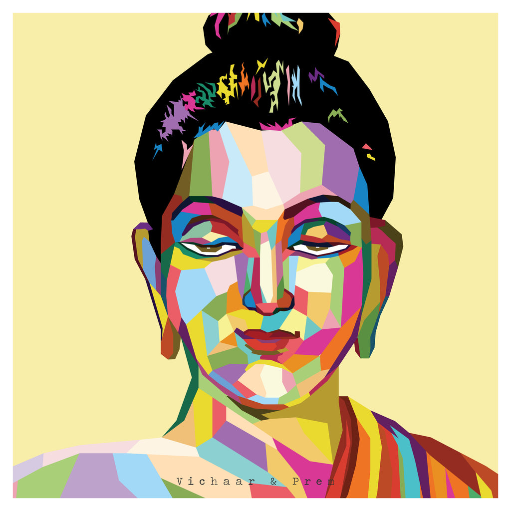 Buddha Pop Art Poster Print – Vichaar & Prem