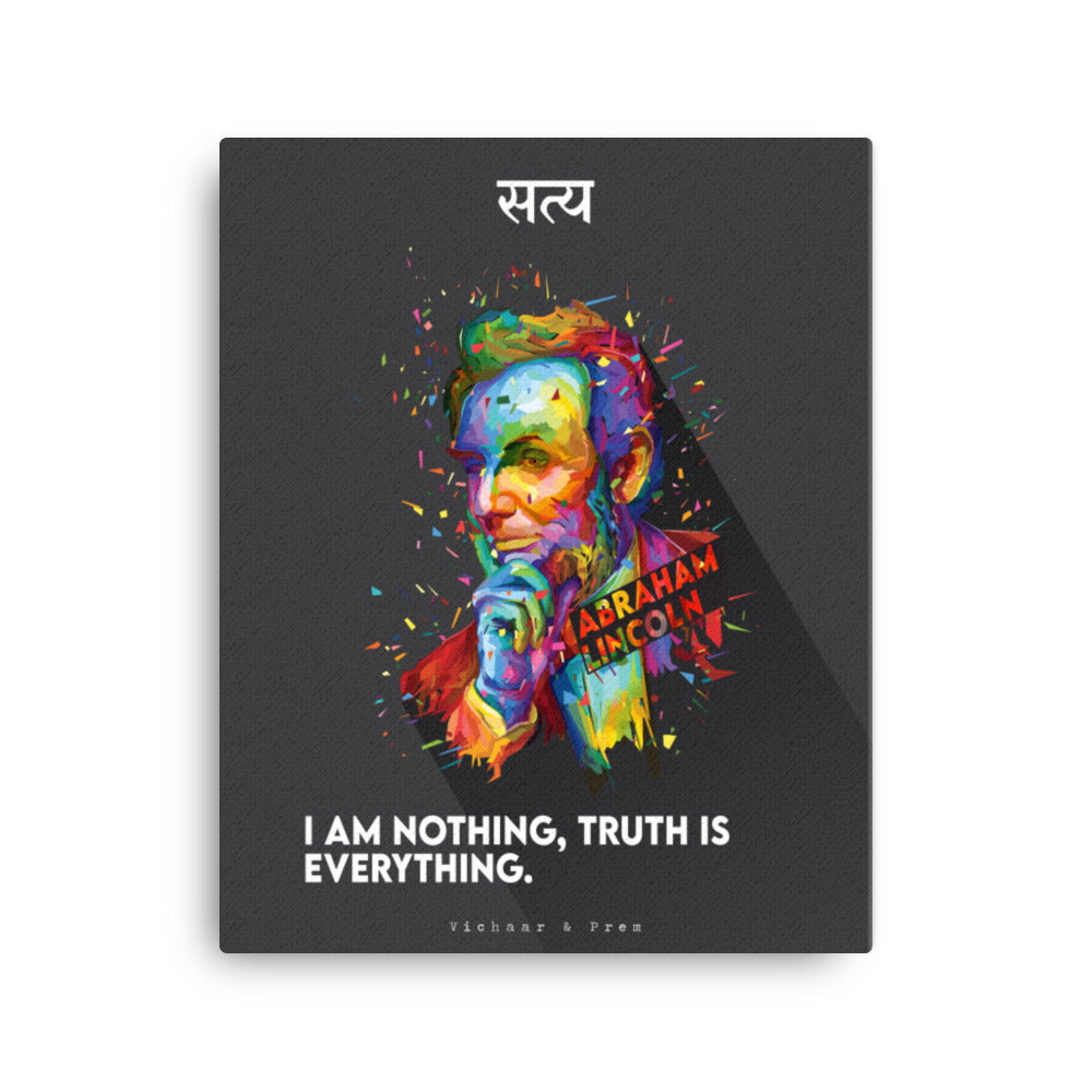 Truth: Abraham Lincoln Canvas Print – Vichaar & Prem