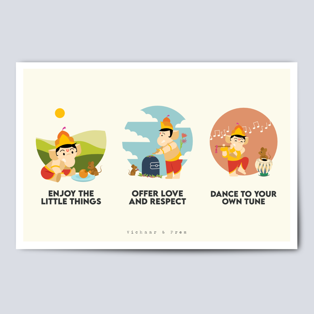 'Ganesh' Poster Set – Vichaar & Prem