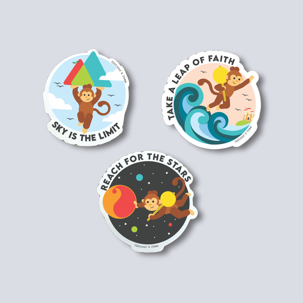 'Hanuman' Sticker Pack – Vichaar & Prem